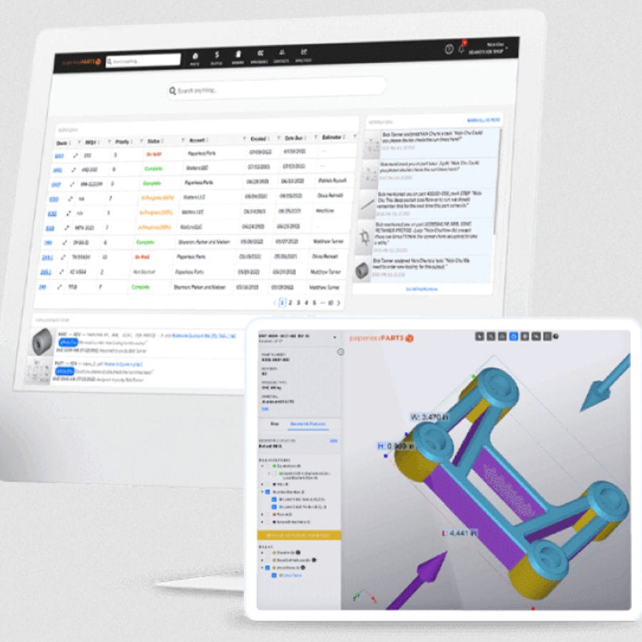 Software-Suite / CAD - Paperless Parts - Enterprise-Resource-Planning-Software / Automatisierung ...