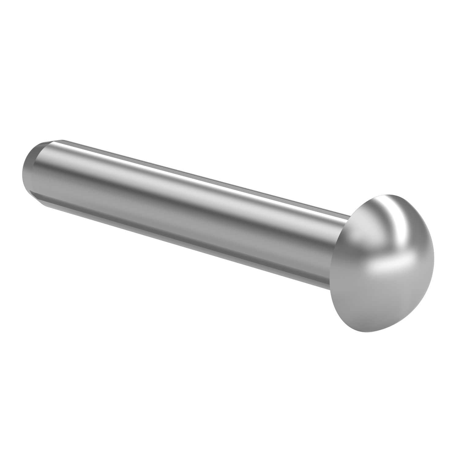 Stift mit Kopf - ISO 8746 - Lederer - genutet / Edelstahl / Sicherheit