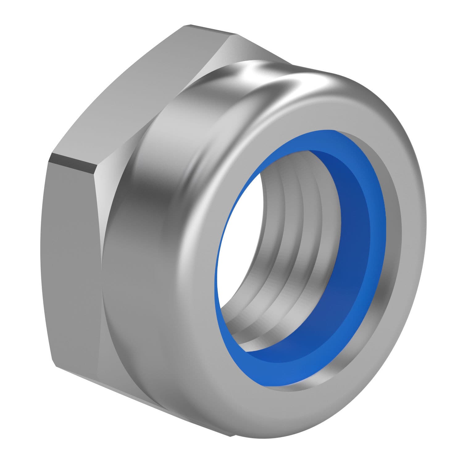 Sechseckige Mutter - DIN 985 - Lederer - Stahl / Klemmteilen