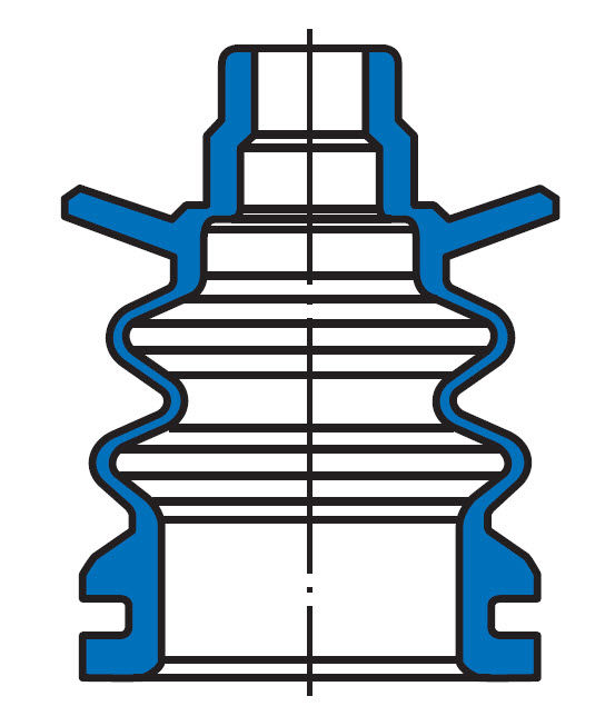 Runder Balg - KDF - Simrit - Kunststoff / für Maschinen