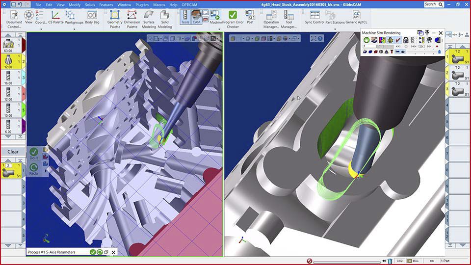 Schnittstellen-Software - 5-Axis Porting - GibbsCAM - Programmier ...