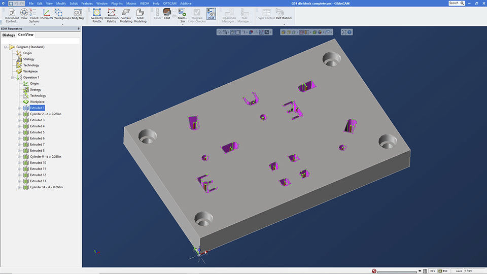 Schnittstellen-Software - GO Wire EDM - GibbsCAM - Programmier / CAM / ED
