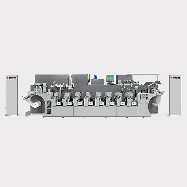 Inline-Flexodruckmaschine - MX - BOBST - 8-Farben / für Etiketten ...