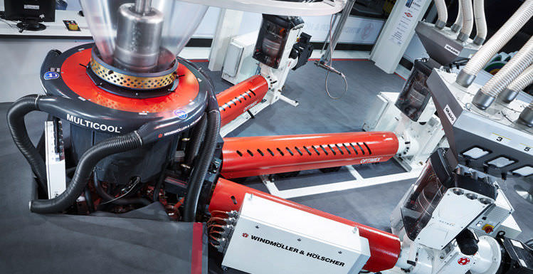 Blasfolien-Coextrusionsanlage - OPTIMEX II - WINDMÖLLER & HÖLSCHER - Profil / 3 Schichten / 5 ...