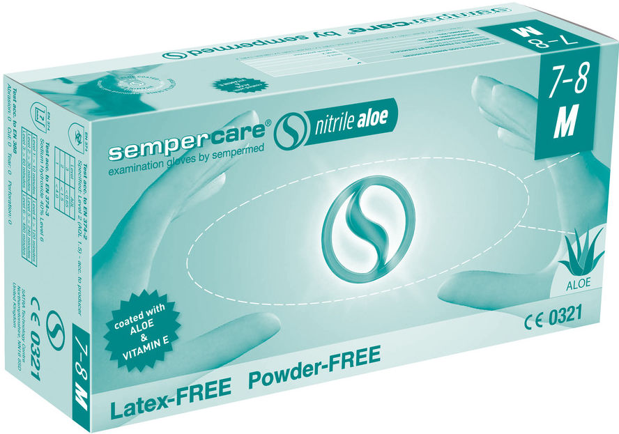 Handschuh für Reinraum - Sempercare® nitrile aloe - Sempermed - chemikalienbeständig / Nitril ...