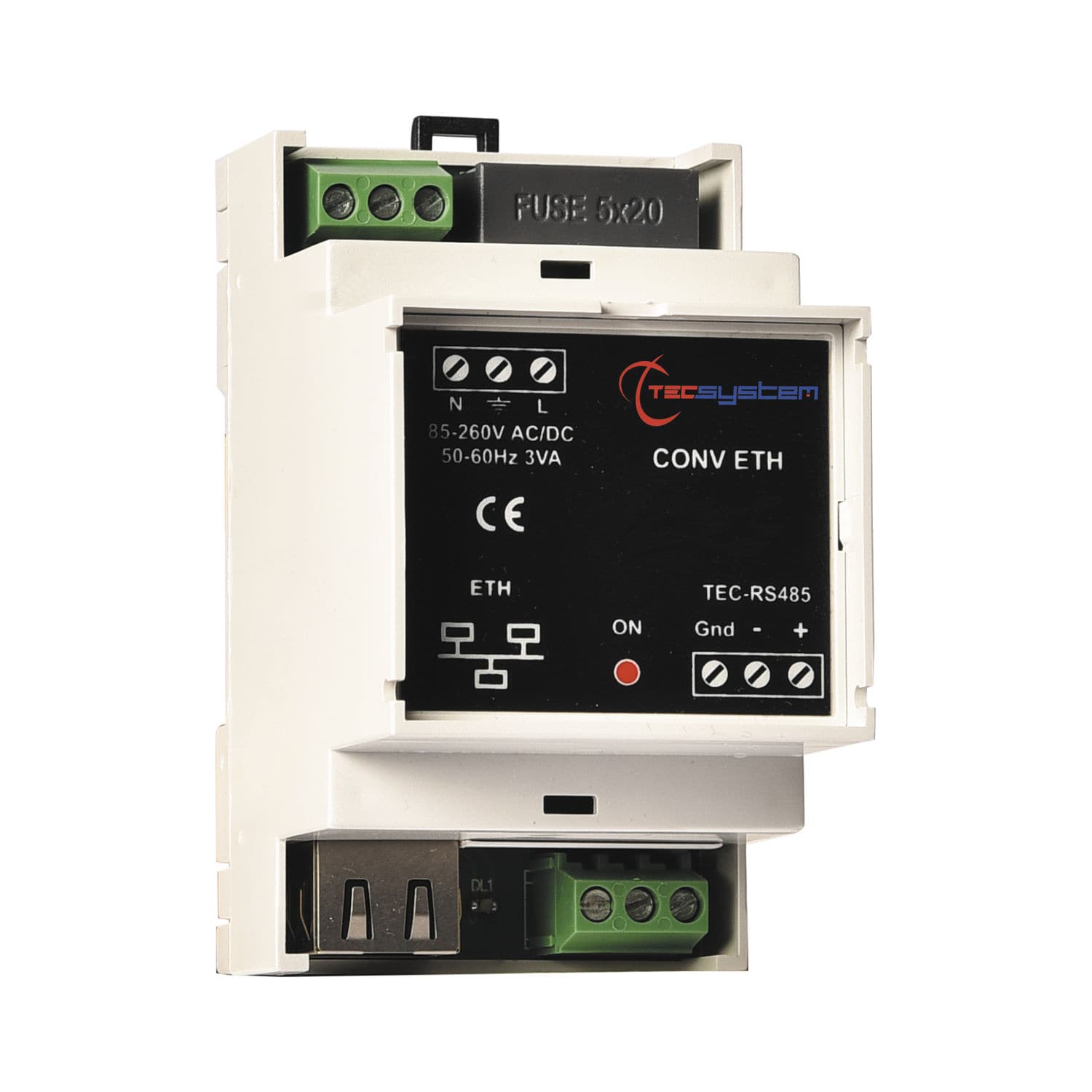 Medienwandler - CONV ETH - TECSYSTEM srl - Ethernet / RS422/RS485 / Modbus