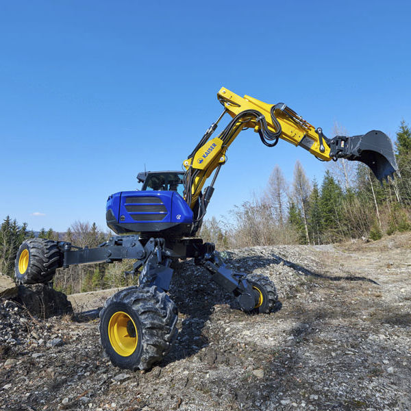 Minibagger - S12 - KAISER AG Fahrzeugwerk - Rad / Diesel / Schreit
