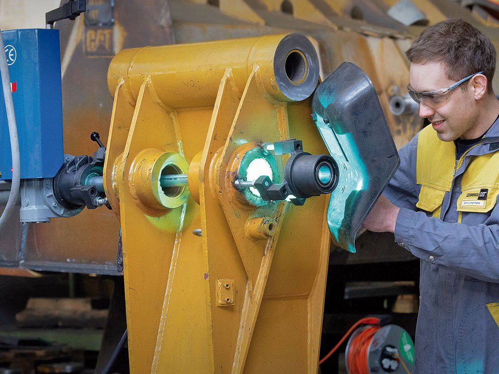 Mobiles Bohrwerk / zum Schweißen / für Oberflächenbehandlung ...