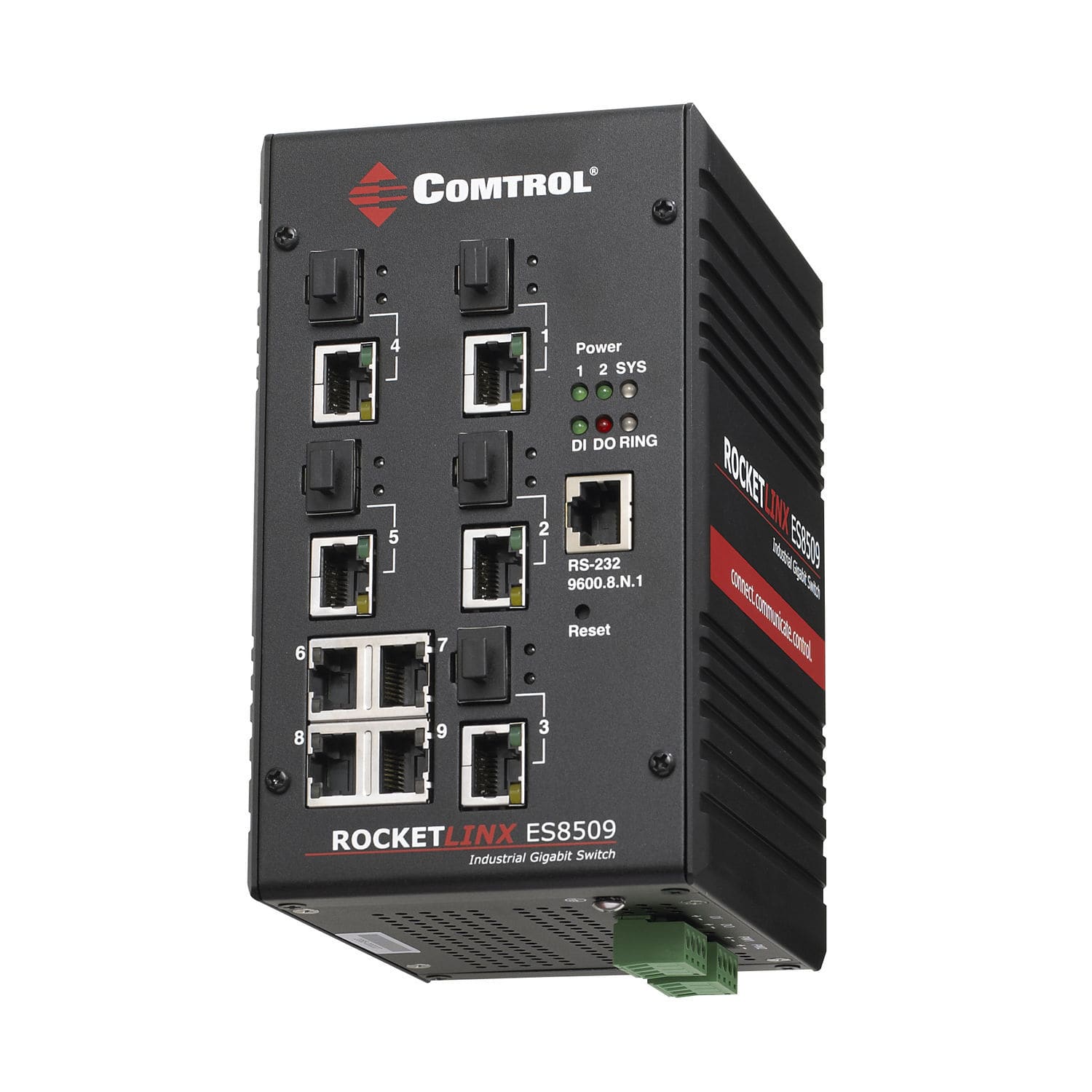 Ethernet-Switch / managed - RocketLinx ® ES8509-XT - Comtrol Corporation - 5 Ports / Gigabit ...