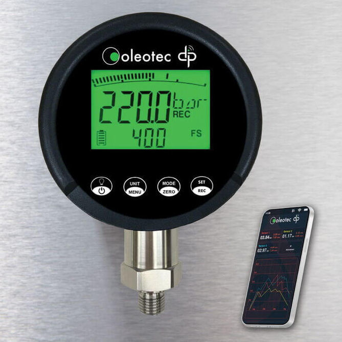 Digitales Manometer - DP1 series - Oleotec S.r.l. - G 1/4 / Edelstahl ...
