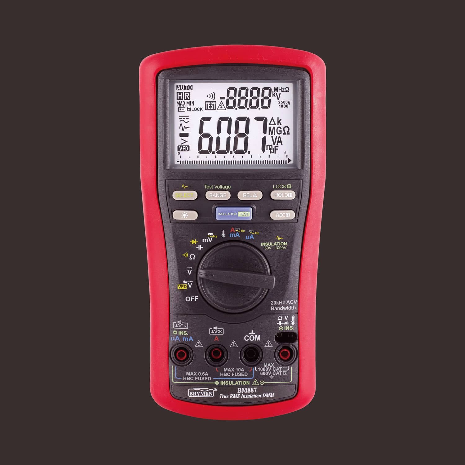 Multimeter mit Isolationstester - BM887 - BRYMEN - Digital mit 6000 ...