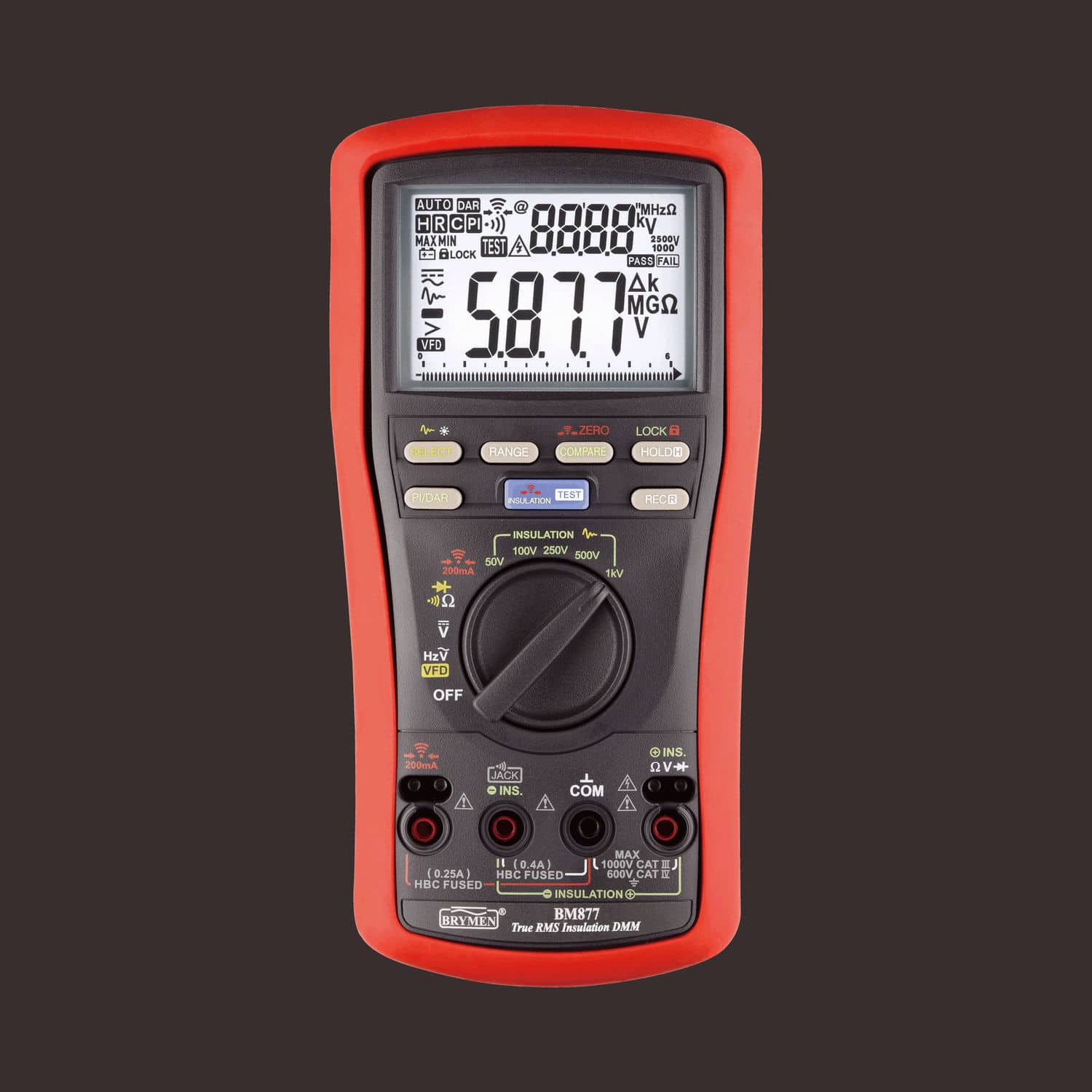 Multimeter mit Isolationstester - BM877 - BRYMEN - Digital mit 6000 ...