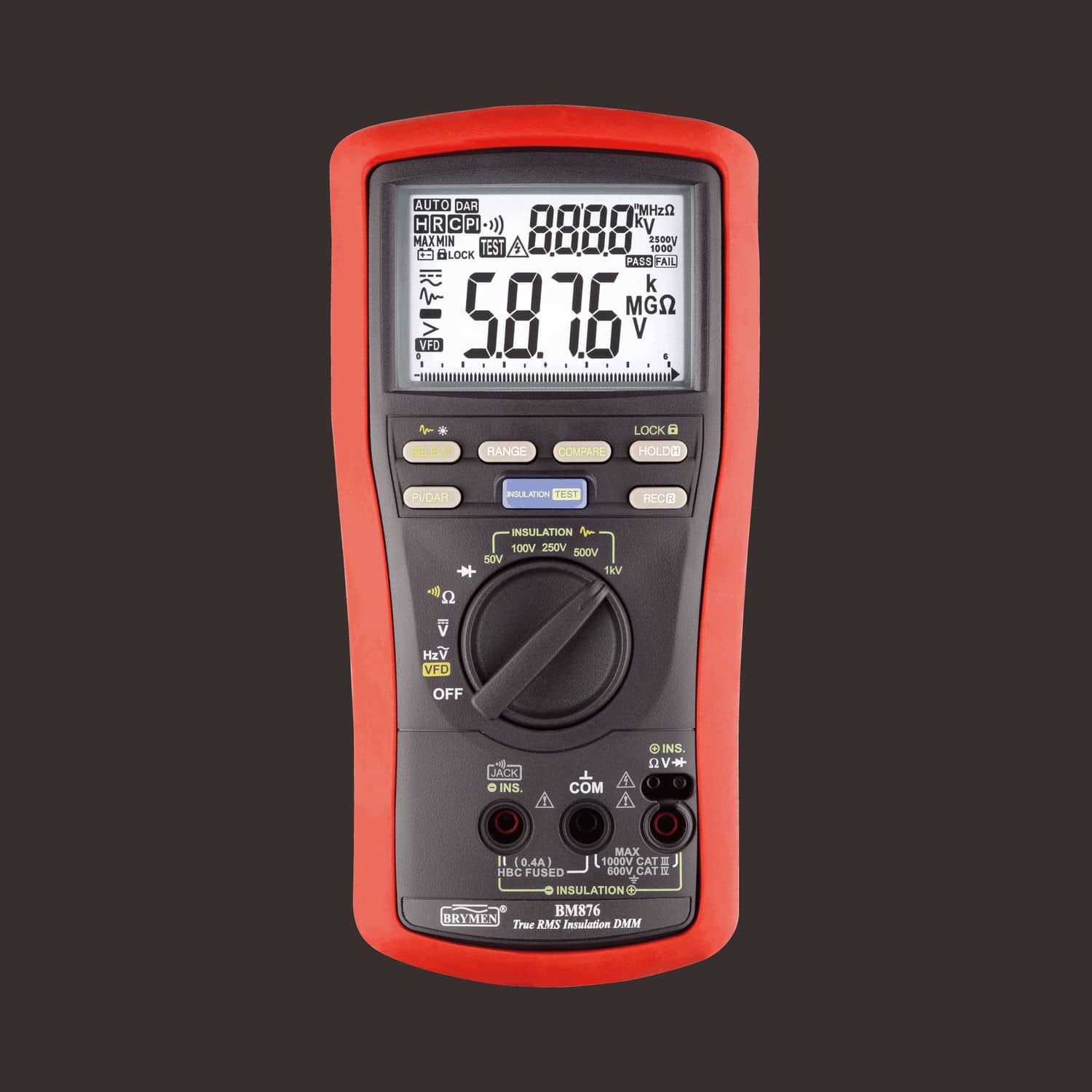Multimeter mit Isolationstester - BM876 - BRYMEN - Digital mit 6000 ...