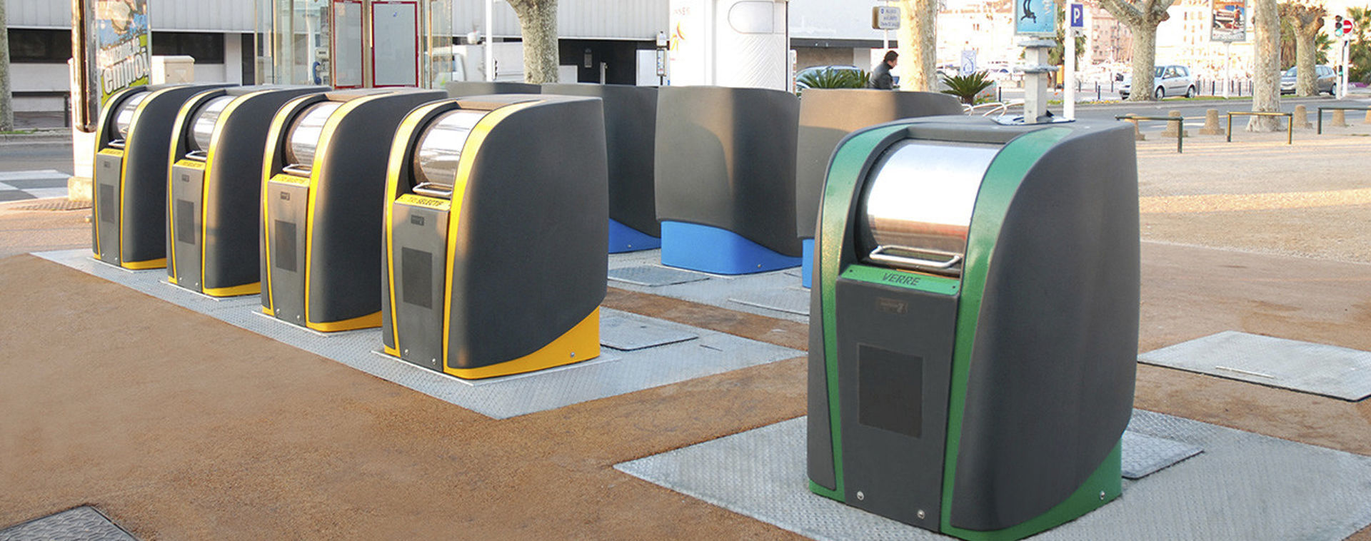 Edelstahl-Müllbehälter - SCT series - CONTENUR SL - HDPE / erdverlegt / für städtische Produkte