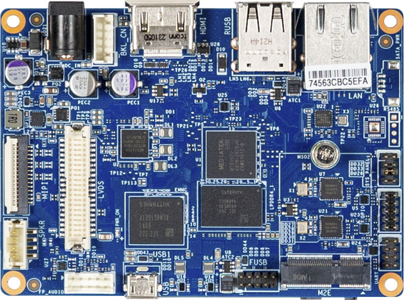 Pico-ITX-Mainboard - PICO-G350A - GIGAIPC - Arm® Cortex®-A53 Quad-core / Intel® / LPDDR4