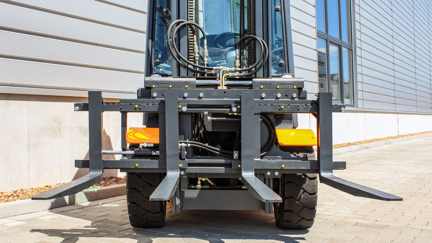 Seitenschieber mit integriertem Zinkenverstellgerät für Gabelstapler ...