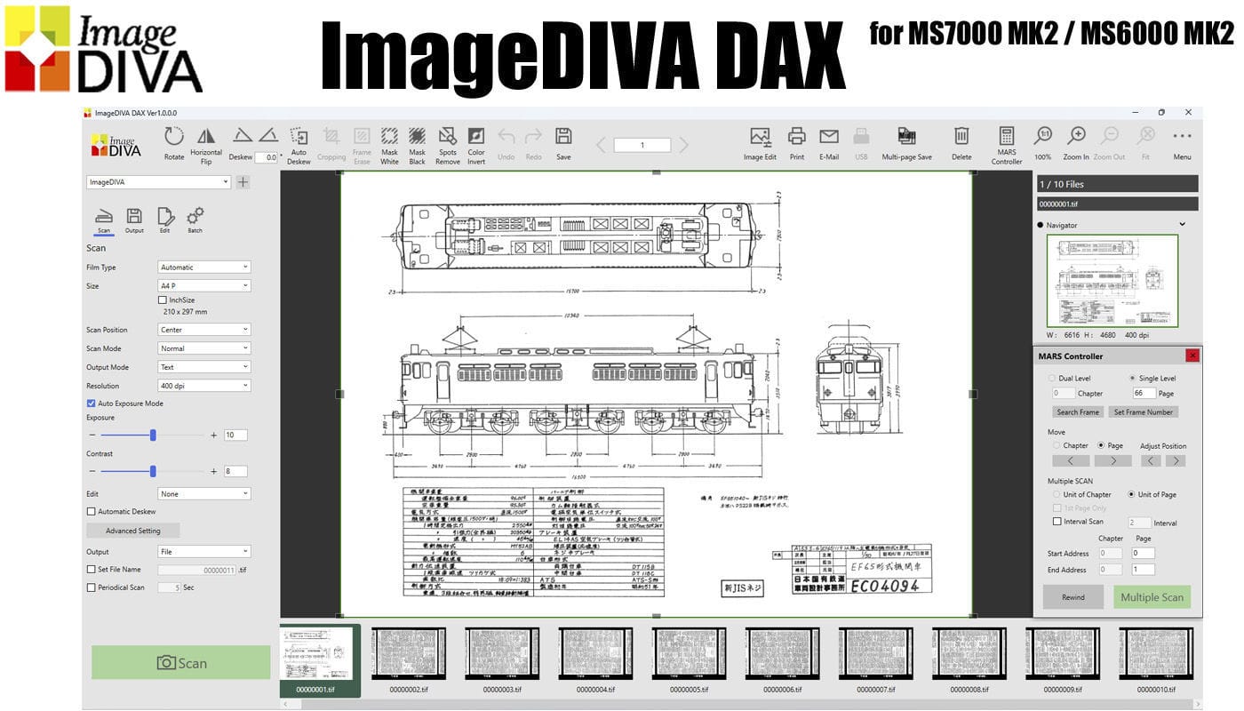 Software für Scanner - ImageDIVA DAX - Kyokko Seiko Co., Ltd ...