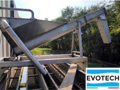 Sandabscheider - Evotech srl - Klärschlamm / Strömung / Spiral