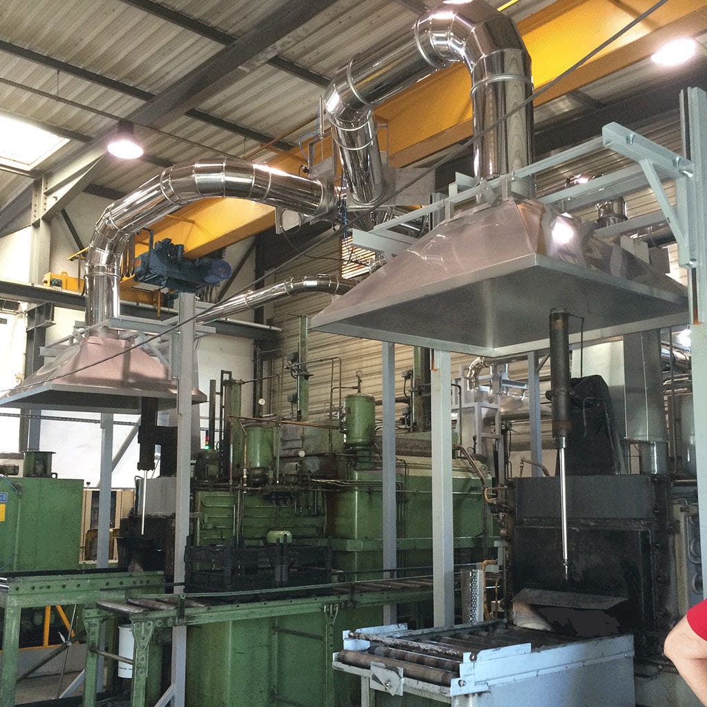 Absaughaube für Deckenmontage - WattOhm - für Labor / zur Entstaubung