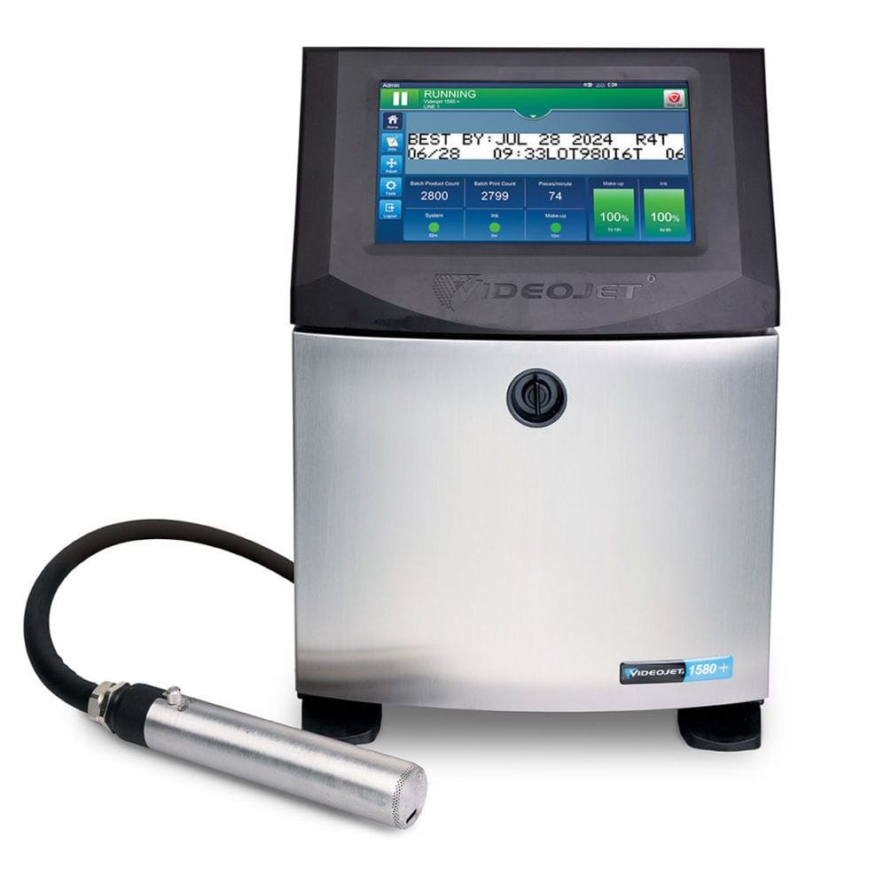 CIJ-Marken-Drucker - 1580 + - VIDEOJET - bodenstehend / monochrom / USB ...