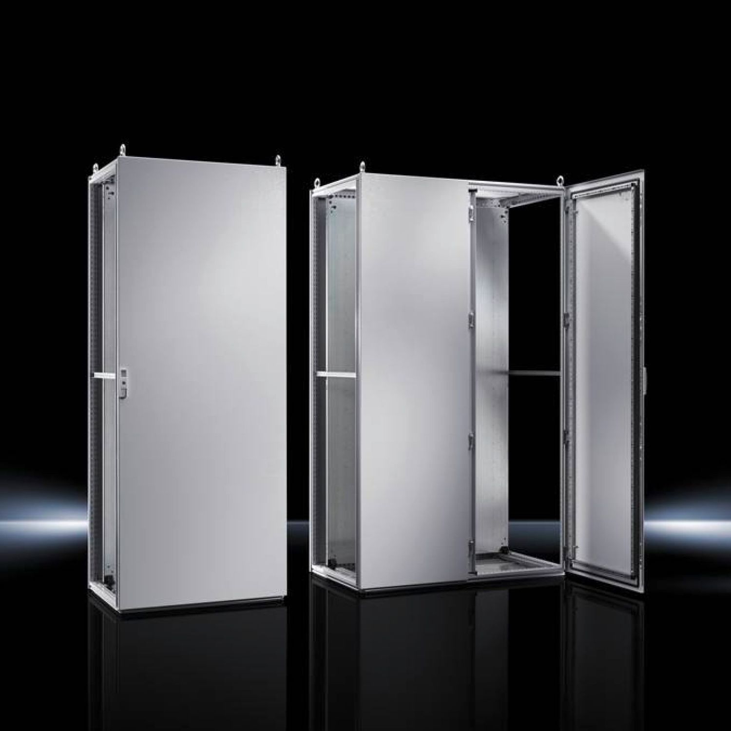 Bodenstehendes Schranksystem - TS 8 - RITTAL - mit Tür / Stahlblech ...