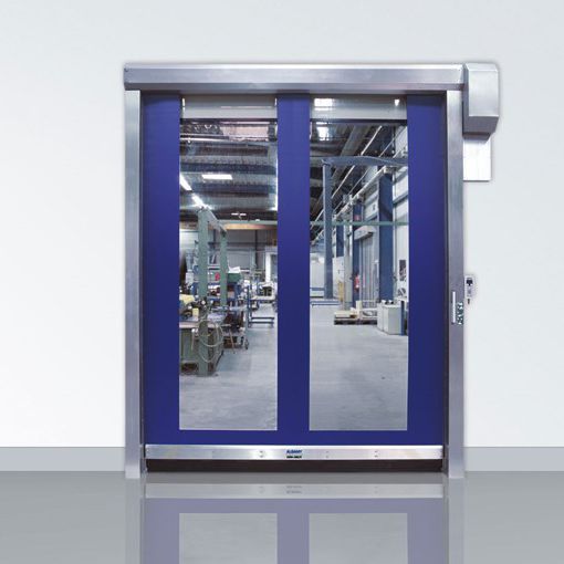 Rolltor - Albany RR300 Plus - ASSA ABLOY Entrance Systems - Edelstahl / Design / verglast