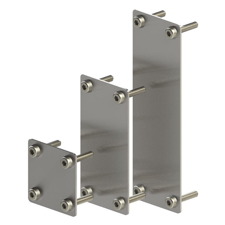 Press-Fit-Endkappe - AKM - MONTECH - rechteckig / quadratisch / Edelstahl