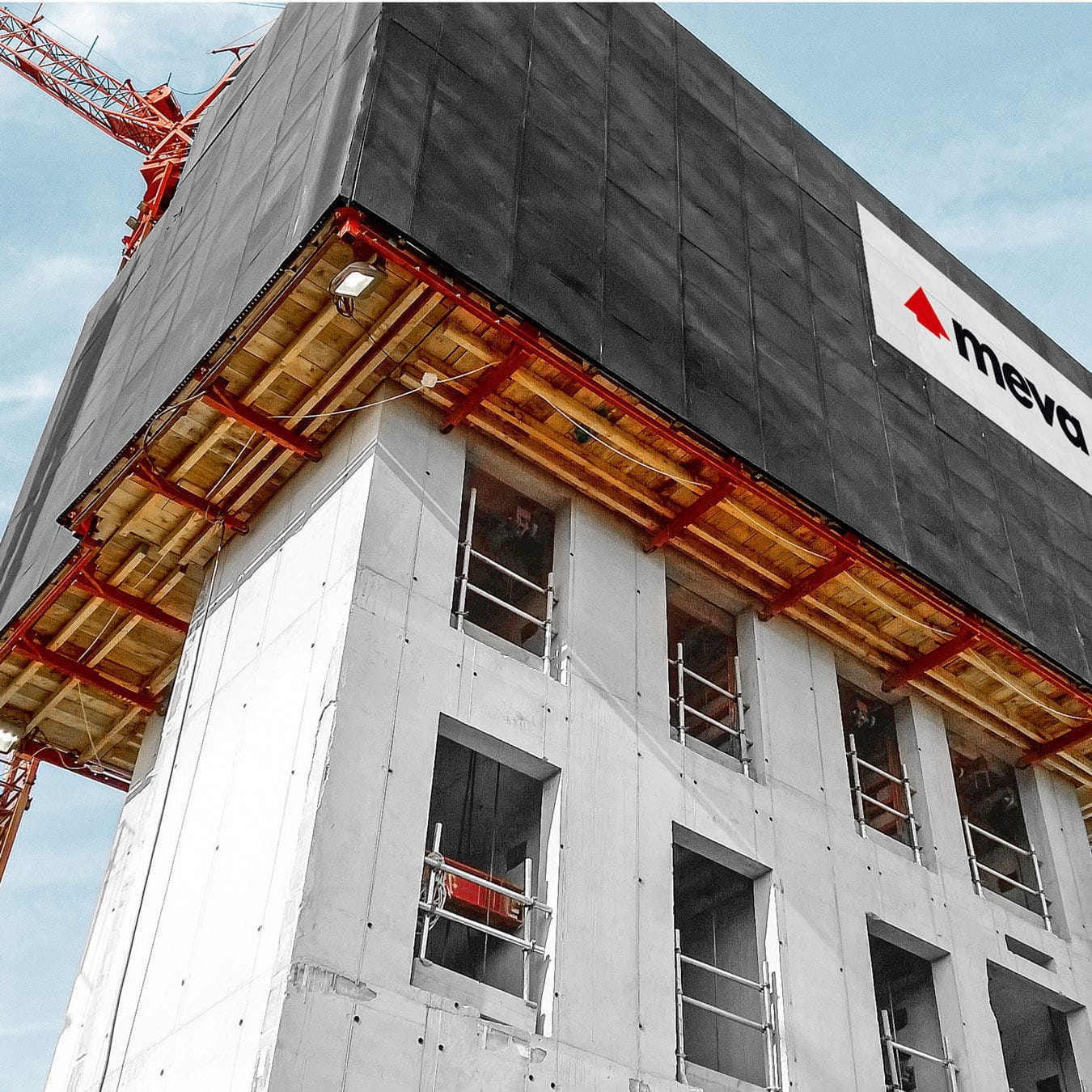 Selbstkletterschalung - MAC - MEVA Schalungs-Systeme - Wand / Decken