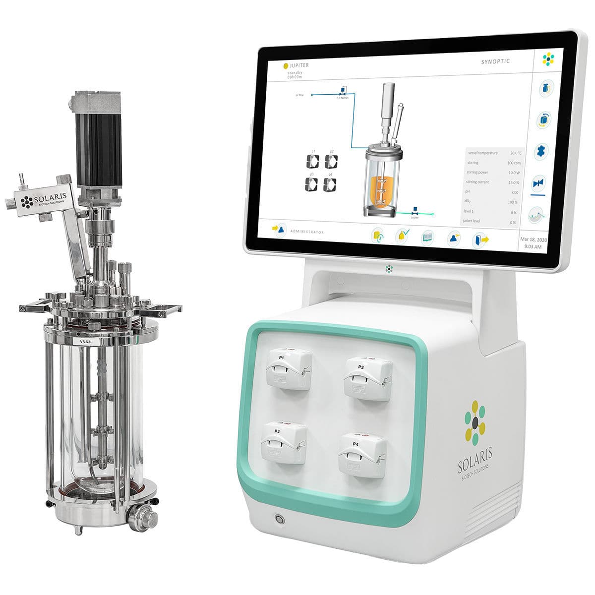 Labor-Bioreaktor/Fermenter - JUPITER - Solaris Biotech by Donaldson ...