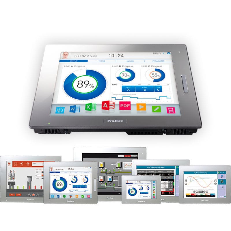 Multi-Touch-Screen-HMI - SP5000 series - Pro-Face - mit resisitivem ...