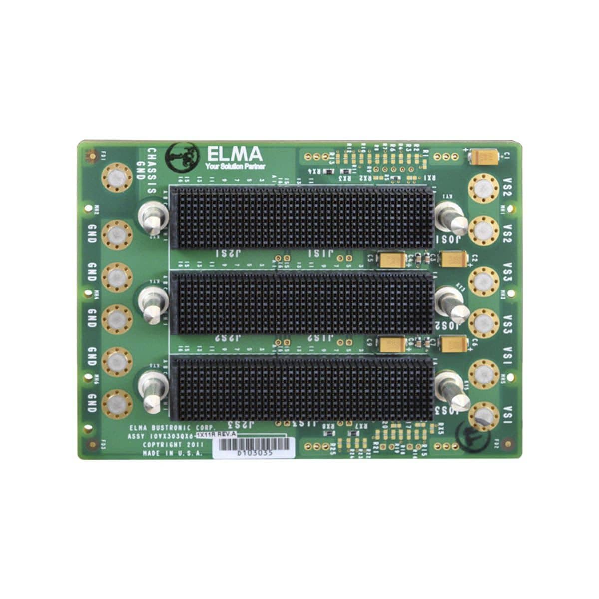 OpenVPX-Backplane - 1OVX303QXL-1X11 - Elma Electronic AG - 1-5 Steckplätze