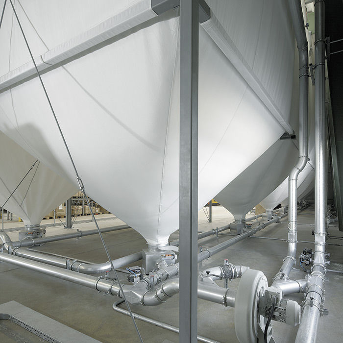 Flexibler Silo - A.B.S. Silo- und Förderanlagen - Stoff