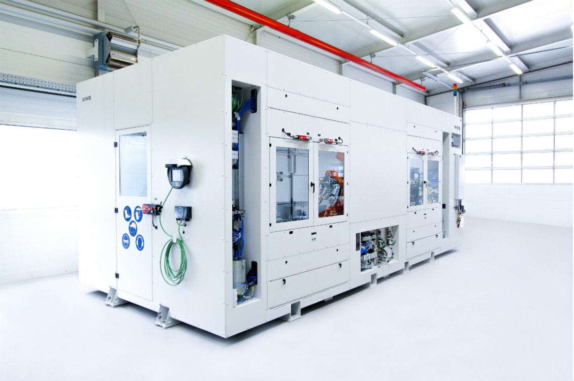 Roboterzelle für Schleifarbeiten - WMS-engineering Werkzeuge-Maschinen-Systeme GmbH - Entgrat