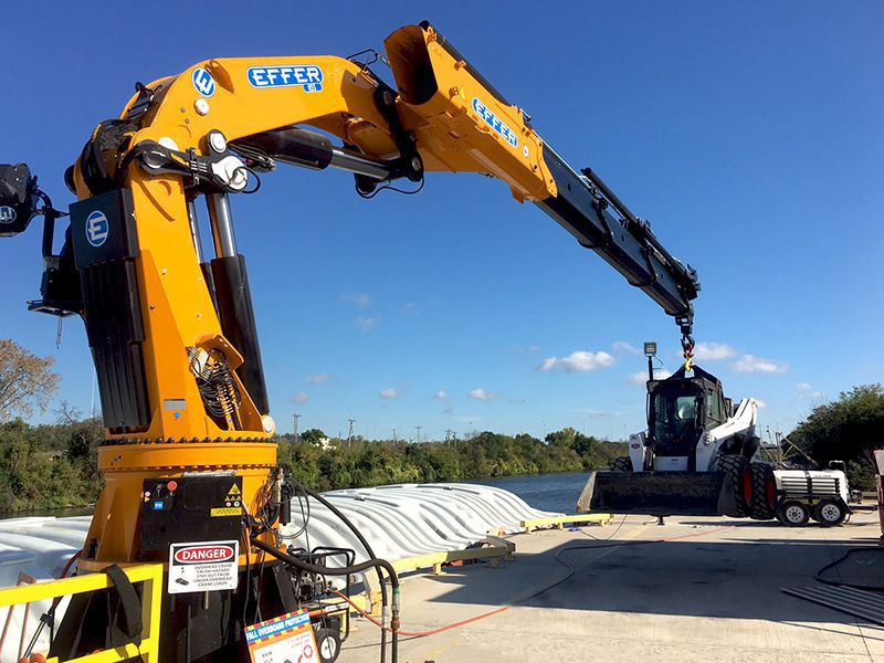 LKW-montierter Kran - 855 - Effer S.p.a - Ausleger / zusammenklappbar ...