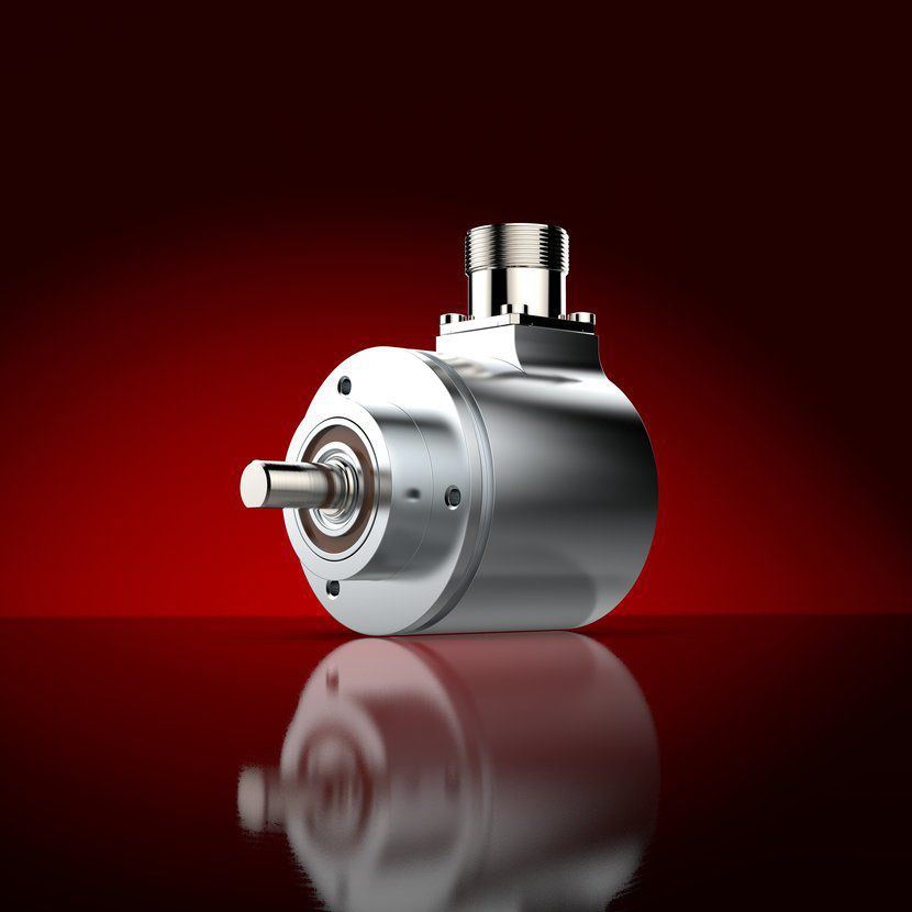 Absoluter Drehgeber - GEL 2037 - LENORD + BAUER - Magnet / Flansch / CAN