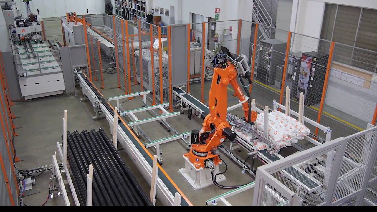 Roboter-Palettierer - ROBOJACK - SICA S.p.A. - für PP-Rohre / für PVC ...
