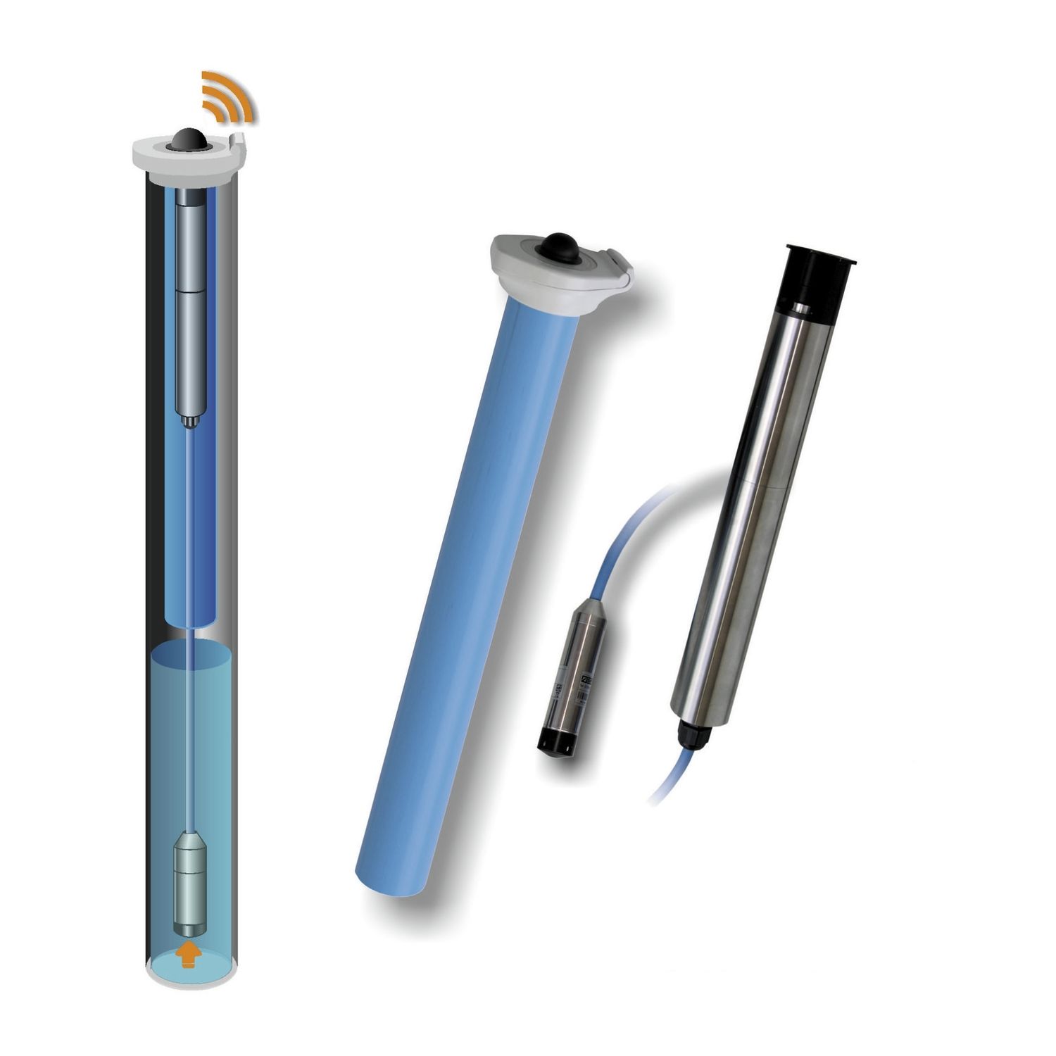 Hydrostatischer Füllstandssensor - GPRS, USB - NIVUS GmbH - für ...