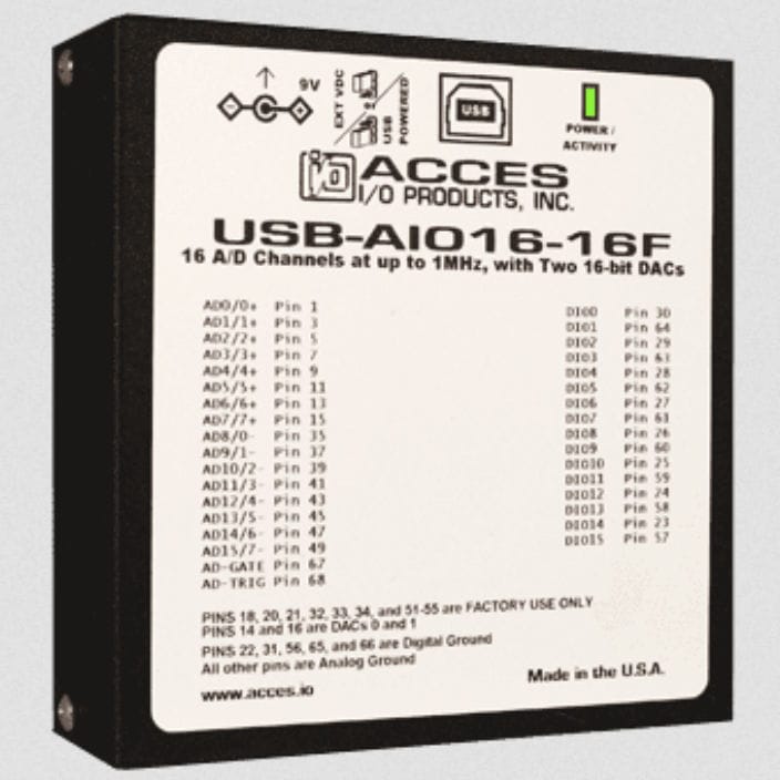 Analoges E/A-Modul - USB-AIO16-16F - ACCES I/O Products, Inc. - USB / 8 ...