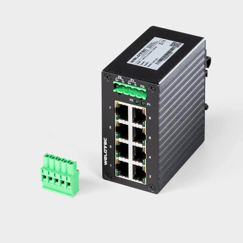 Ethernet-Switch / unmanaged - UES-208 - Welotec GmbH - 8 Ports ...