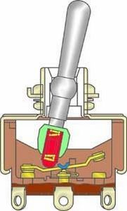 Kippschalter - S series - NKK Switches - Hebel / 4-polig / hitzebeständig