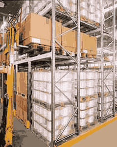 Push-back-Regal - P90 Push-back - DEXION - für schwere Lasten / Paletten