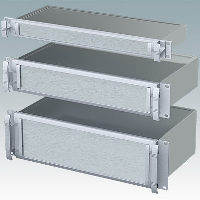 19"-Rack-Gehäuse - Mettec - Metcase - rechteckig / modular / Aluminium