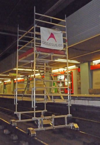 Mobiles Gerüst - FT-054 - ACCESUS - Fassaden / modular / mit Treppe