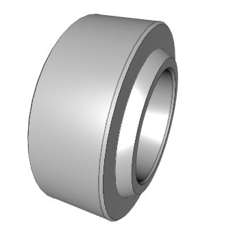 Sphärisches Gleitlager - DGE-UK-2RS series - Nadella Group - Radial / Stahl / PTFE