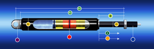 Gasfeder für industrielle Nutzung - KX-Modell - BANSBACH easylift ...