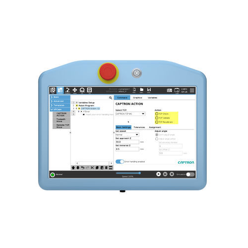 TCP-Software - URCap - CAPTRON - Management / Überwachung / Kalibrierung