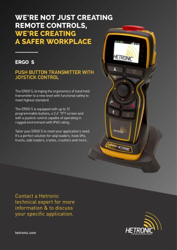 Alle Kataloge und technischen Broschüren von Hetronic, Inc.