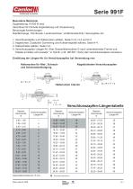 Camloc Serie 991F - Arconic - PDF Katalog | technische Unterlagen | Prospekt