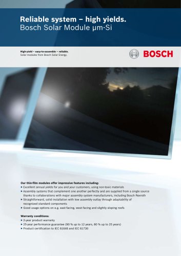 Bosch Solar Cell M 3BB - Bosch Solar Energy AG - PDF Katalog ...